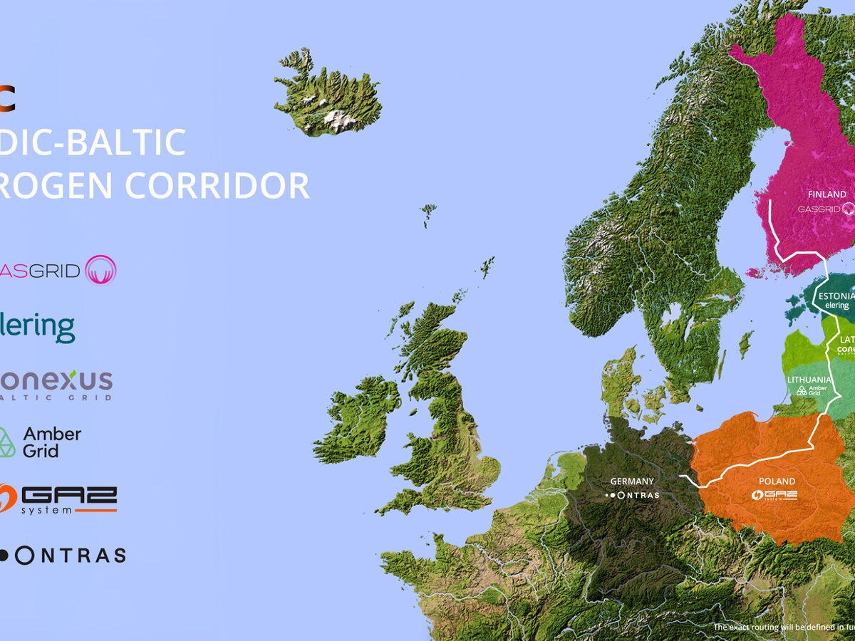 Gas transmission operators complete Nordic-Baltic Hydrogen Corridor pre ...